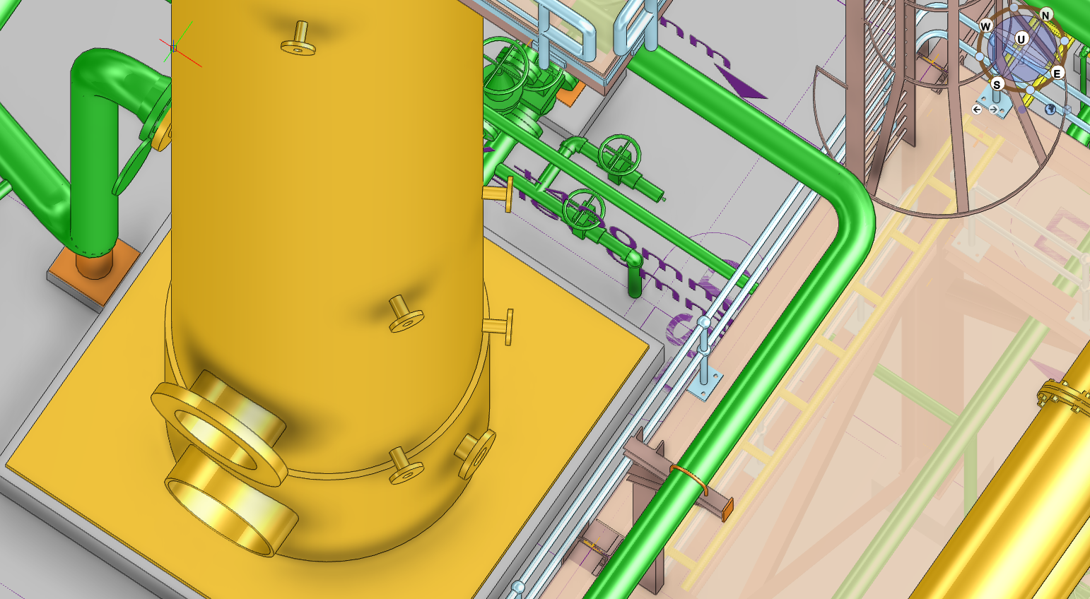 E3D (Aveva) - How to add, rotate nozzles for tank and pumps ...