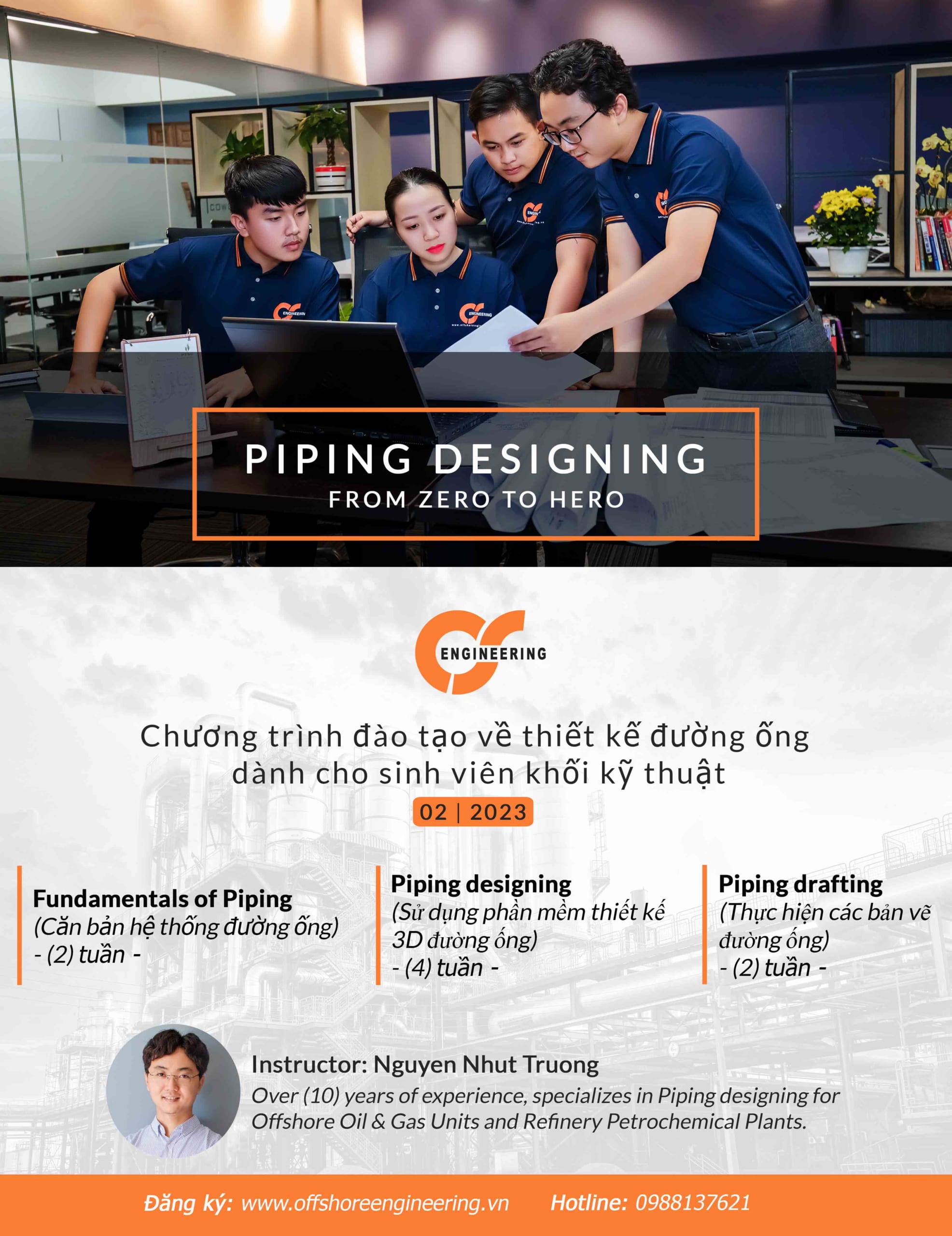 Đào tạo thiết kế đường ống | Offshoreengineering.vn